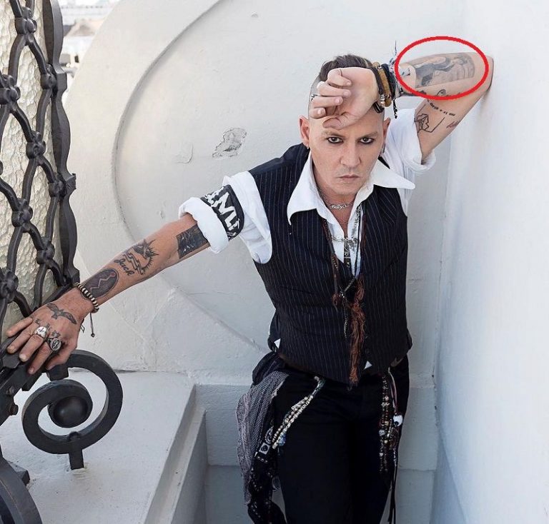 Johnny Depp's 37 Tattoos & Their Meanings - Body Art Guru