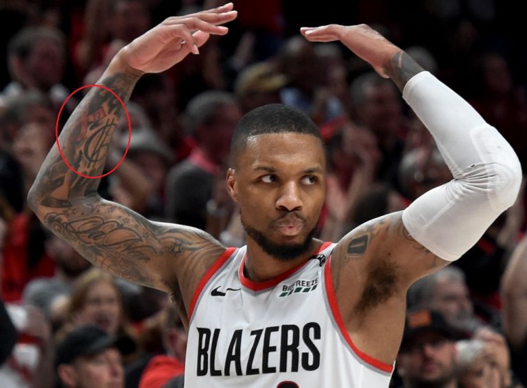 Damian Lillard's 18 Tattoos & Their Meanings - Body Art Guru
