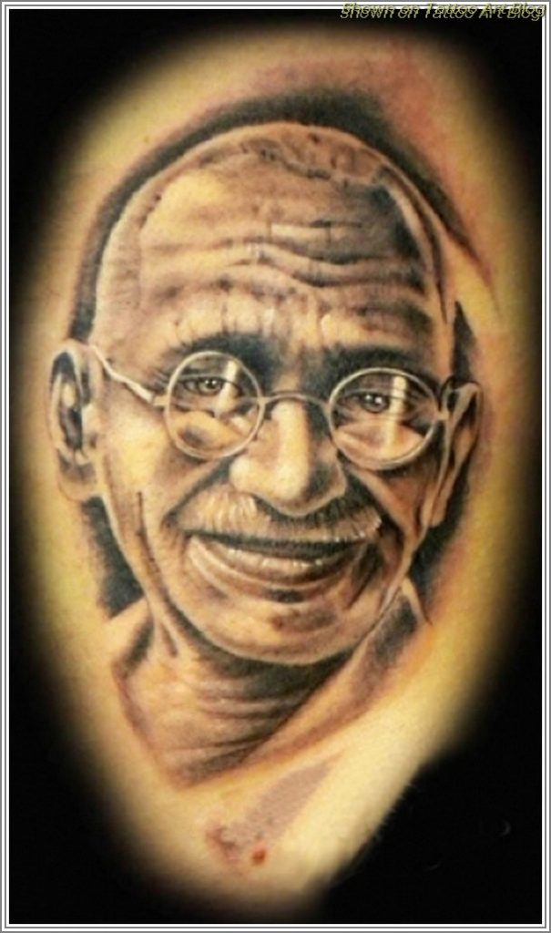 27 Amazing Gandhi Tattoo Ideas with Meanings - Body Art Guru