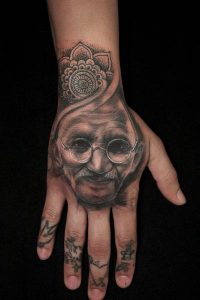 27 Amazing Gandhi Tattoo Ideas with Meanings - Body Art Guru