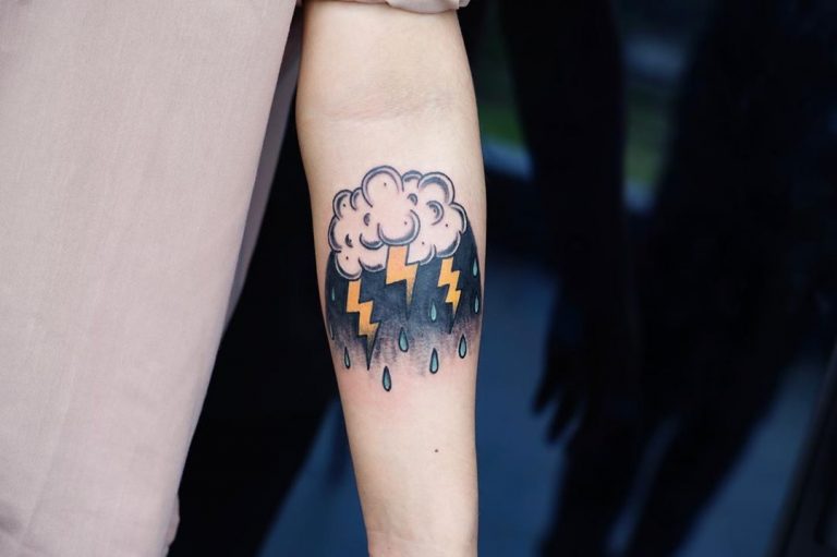 70+ Amazing Rain Tattoos with Meanings - Body Art Guru