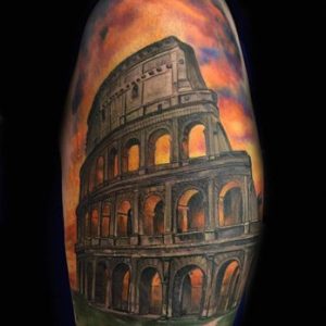 31 Colossal Colosseum Tattoos - Body Art Guru