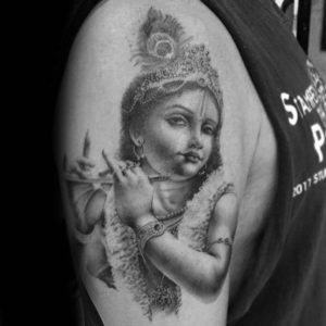 32 Divine Lord Krishna Tattoos and Their Meanings - Body Art Guru