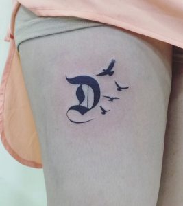 50+ Amazing D Letter Tattoo Designs and Ideas - Body Art Guru
