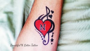 45 Amazing N Letter Tattoo Designs and Ideas - Body Art Guru
