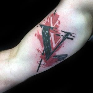 65 Amazing V Letter Tattoo Designs and Ideas - Body Art Guru