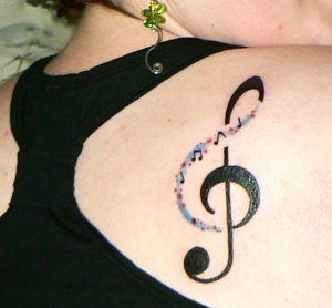 115 Creative Musical Note Tattoo Designs - Body Art Guru