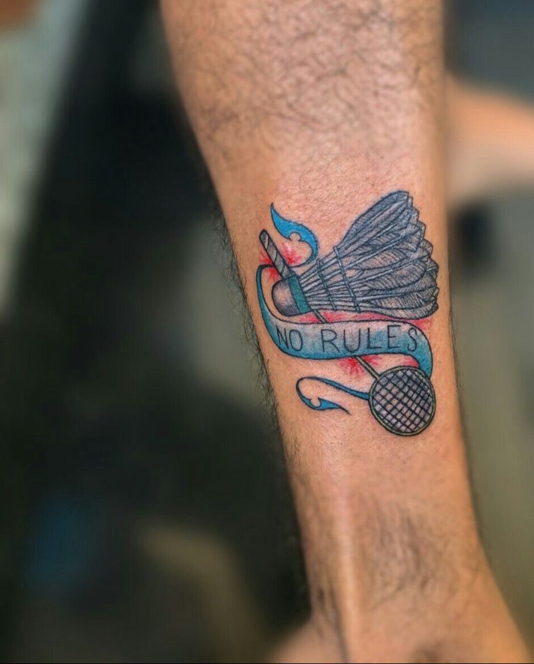 33 Creative Badminton Tattoo Designs - Body Art Guru