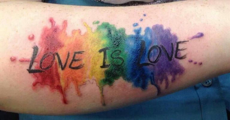 15 Awesome Love is Love Tattoo Designs - Body Art Guru