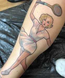 55 Awesome Tennis Tattoo Designs - Body Art Guru