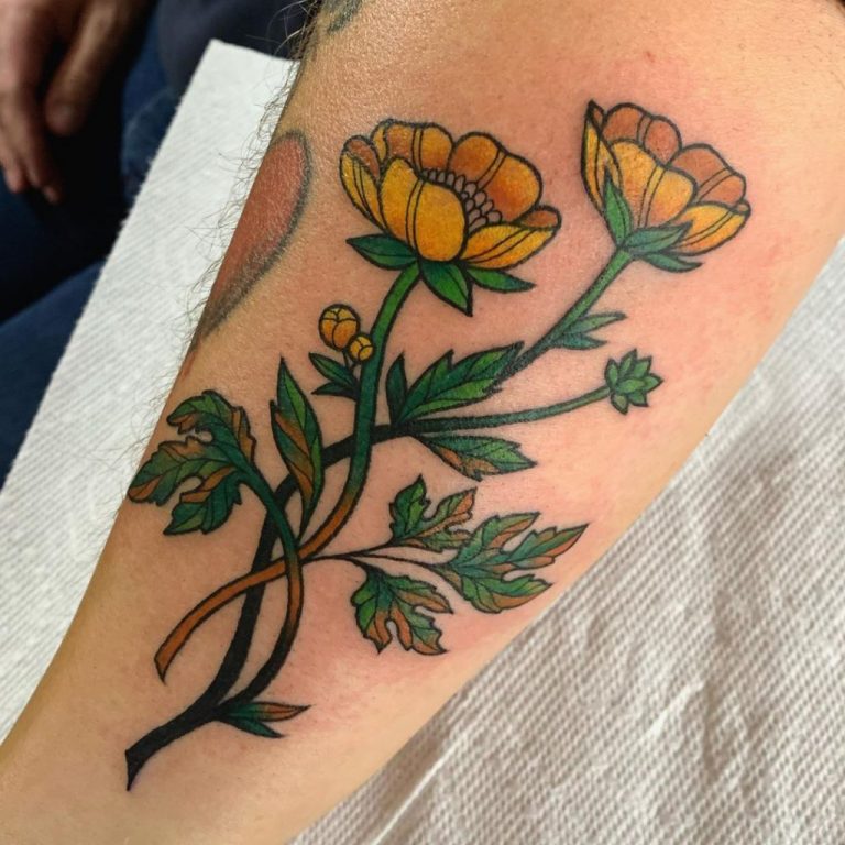 85 Amazing Buttercup Tattoo Designs with Meanings and Ideas - Body Art Guru