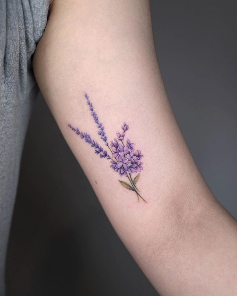 160 Amazing Lavender Tattoo Designs with Meanings, Ideas, and ...