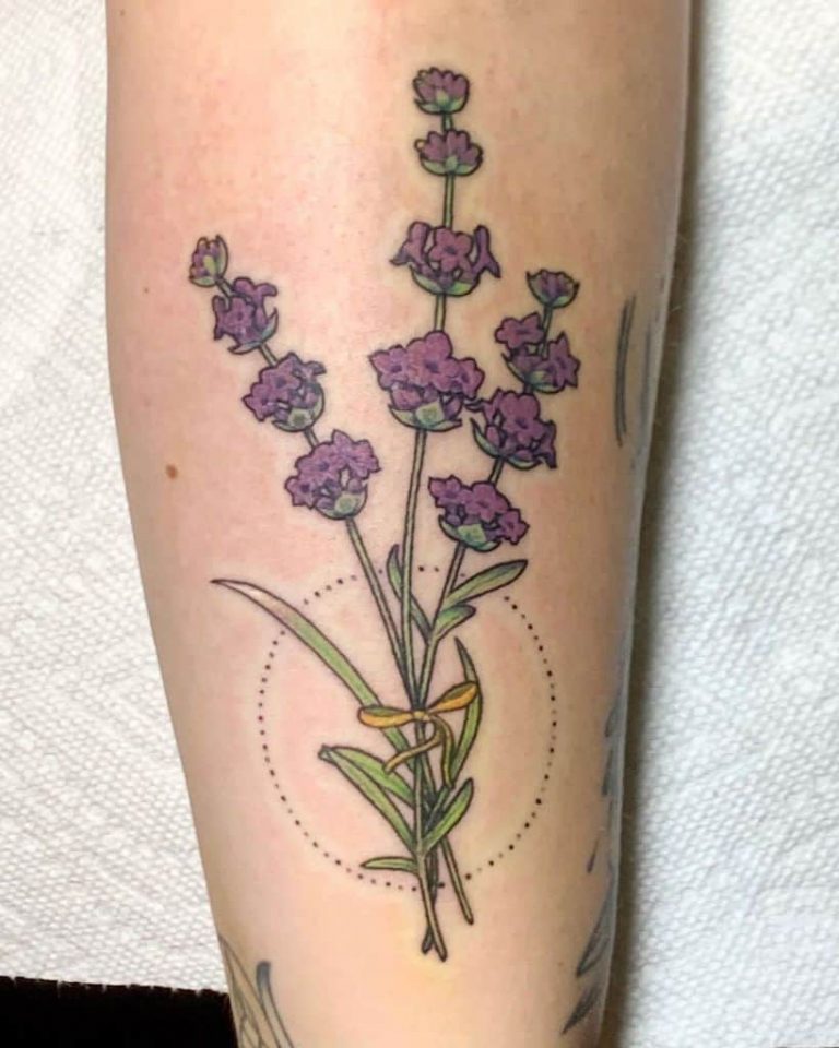 160 Amazing Lavender Tattoo Designs with Meanings, Ideas, and ...