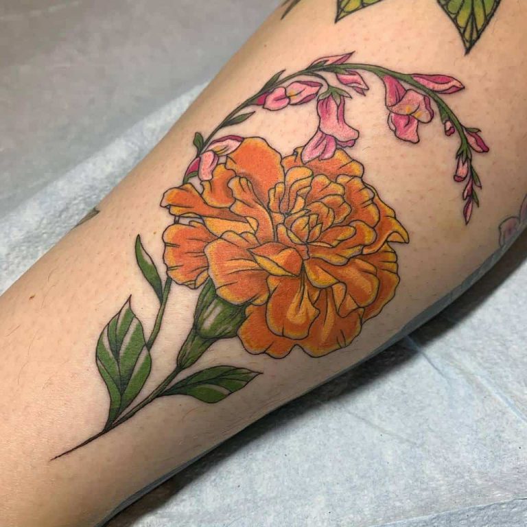 200 Amazing Marigold Tattoo Designs with Meanings and Ideas - Body Art Guru