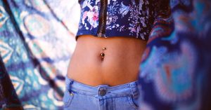 76 Awesome Floating Navel Piercing – Body Art Guru