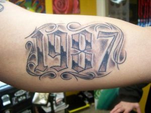 10 Amazing "1987" Tattoo Designs - Body Art Guru