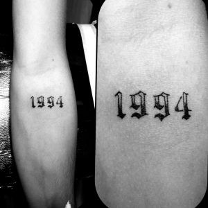 10 Amazing "1994" Tattoo Designs - Body Art Guru