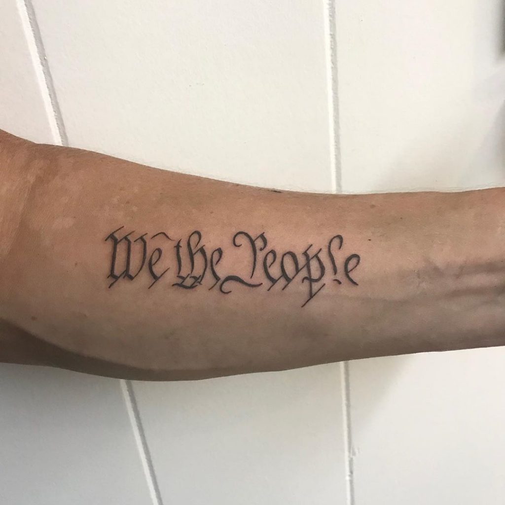 140 Patriotic We The People Tattoo Designs with Meaning and Ideas ...