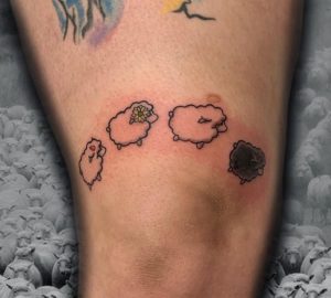 50+ Sheep Tattoos with Meanings - Body Art Guru