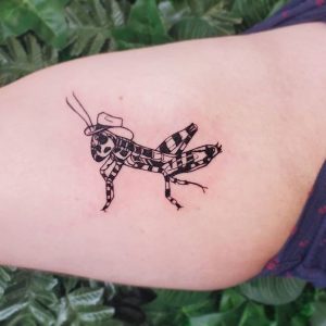 30+ Grasshopper Tattoos with Meanings - Body Art Guru