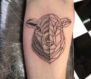 50+ Sheep Tattoos with Meanings - Body Art Guru