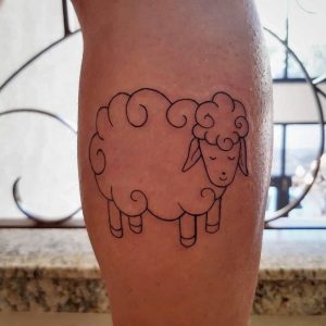 50+ Sheep Tattoos with Meanings - Body Art Guru