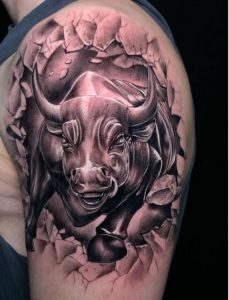 45+ Bull Tattoos with Meanings - Body Art Guru