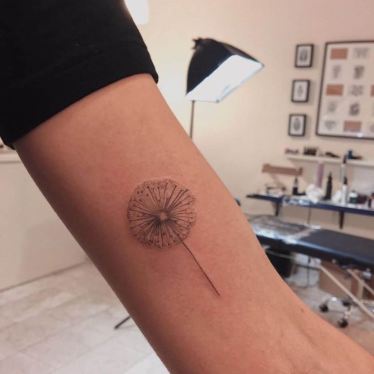 131 Vibrant Dandelion Tattoo Ideas with Meanings and Celebrities - Body ...