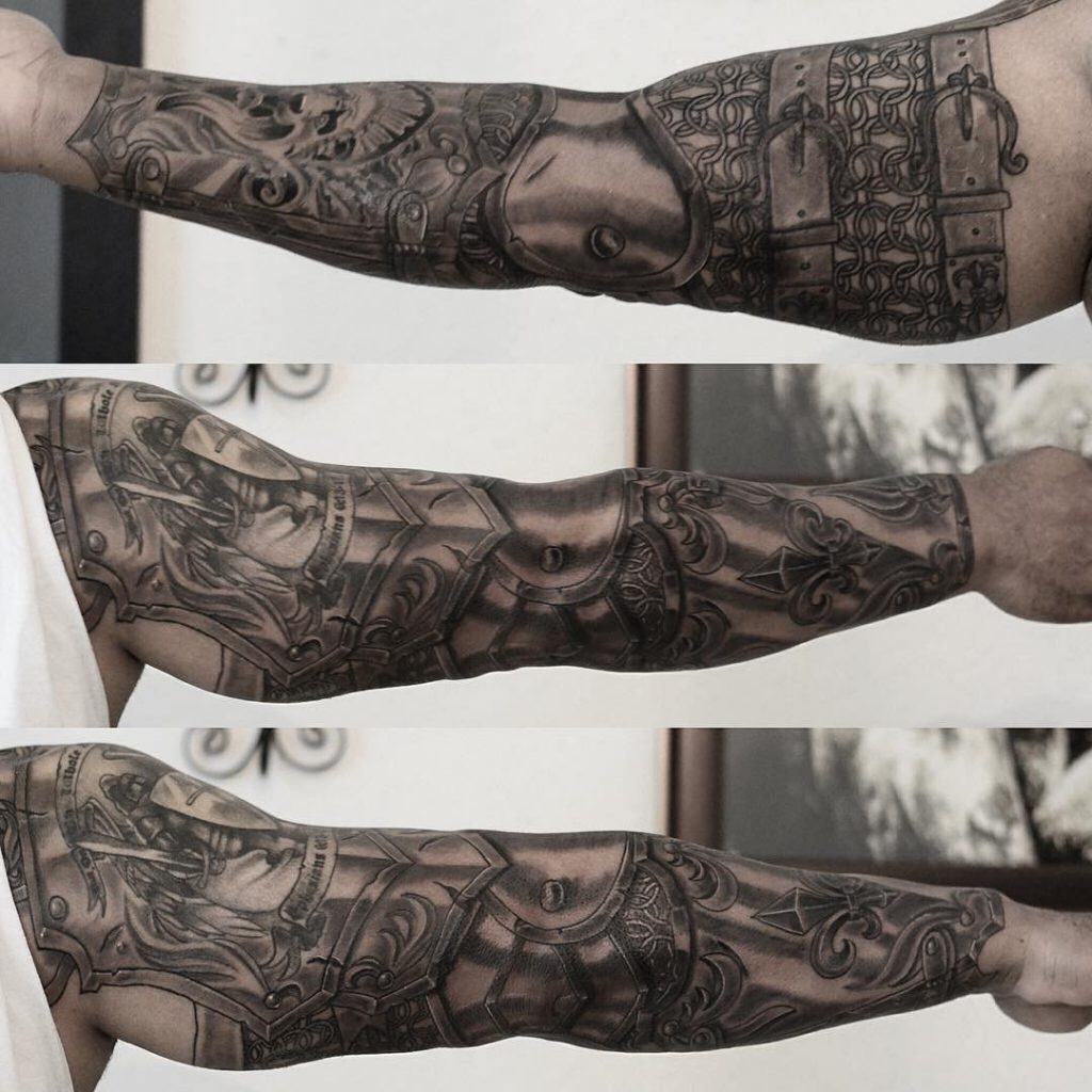 122 Armor Tattoo Ideas with Meanings - Body Art Guru