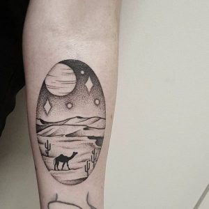 50+ Camel Tattoos with Meaning - Body Art Guru