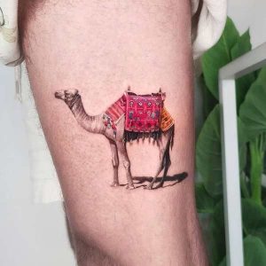 50+ Camel Tattoos with Meaning - Body Art Guru