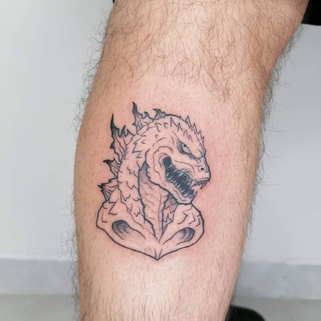 86 Ferocious Godzilla Tattoo Ideas with Meanings - Body Art Guru