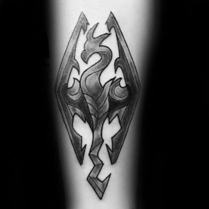 120 Unique Skyrim Tattoo Ideas with Meanings - Body Art Guru