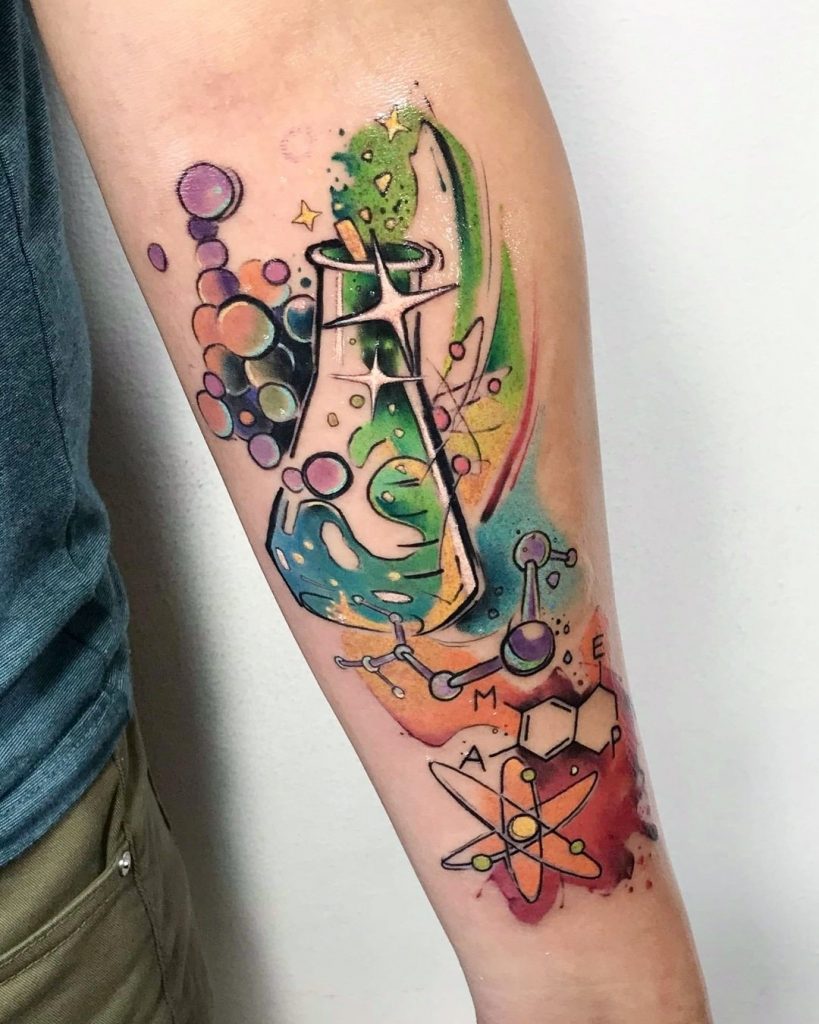122 Cool Science Tattoo Ideas with Meanings - Body Art Guru