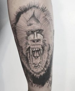 30+ Amazing Baboon Tattoos with Meanings - Body Art Guru