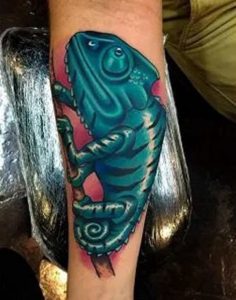 50+ Amazing Chameleon Tattoos with Meaning - Body Art Guru