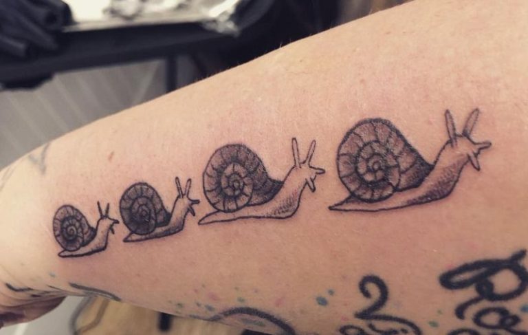 50+ Snail Tattoos with Meanings - Body Art Guru