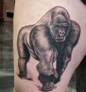50+ Amazing Gorilla Tattoos with Meaning - Body Art Guru