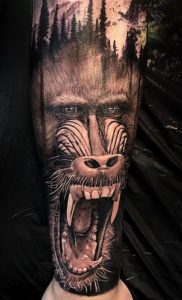 30+ Amazing Baboon Tattoos with Meanings - Body Art Guru