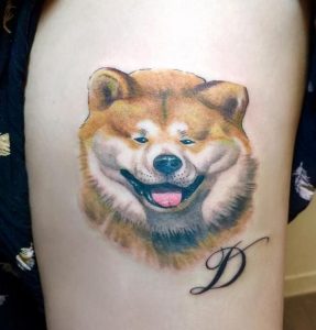 30+Amazing Akita Tattoos with Meanings - Body Art Guru