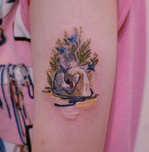 50+ Amazing Swan Tattoos with Meanings - Body Art Guru