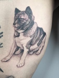 30+Amazing Akita Tattoos with Meanings - Body Art Guru