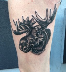 40+ Amazing Moose Tattoos with Meaning - Body Art Guru