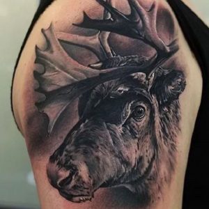 40+ Amazing Moose Tattoos with Meaning - Body Art Guru