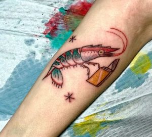 30+Amazing Shrimp Tattoos with Meanings - Body Art Guru