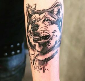 30+Amazing Akita Tattoos with Meanings - Body Art Guru