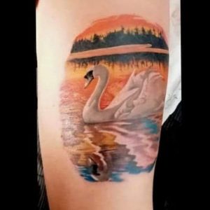 50+ Amazing Swan Tattoos with Meanings - Body Art Guru