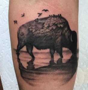 25+ Amazing Bison Tattoos with Meaning - Body Art Guru