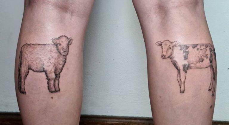50+Amazing Cow Tattoos with Meanings - Body Art Guru