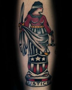 80+ 'Balanced' Lady Justice Tattoos - Body Art Guru